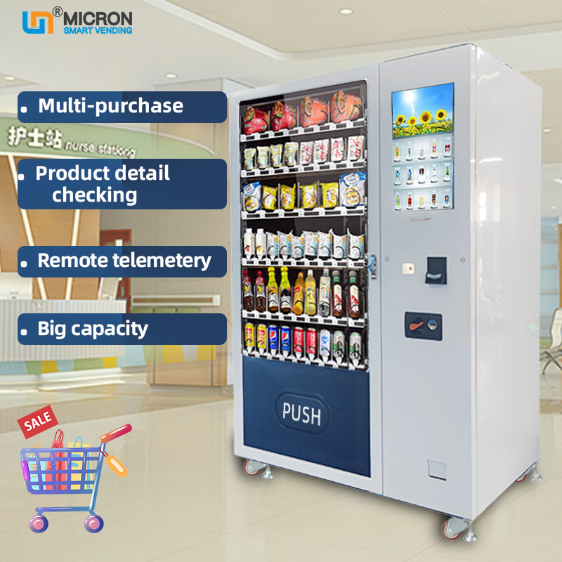 Big Capacity Combo Snacks Drinks Vending Machine